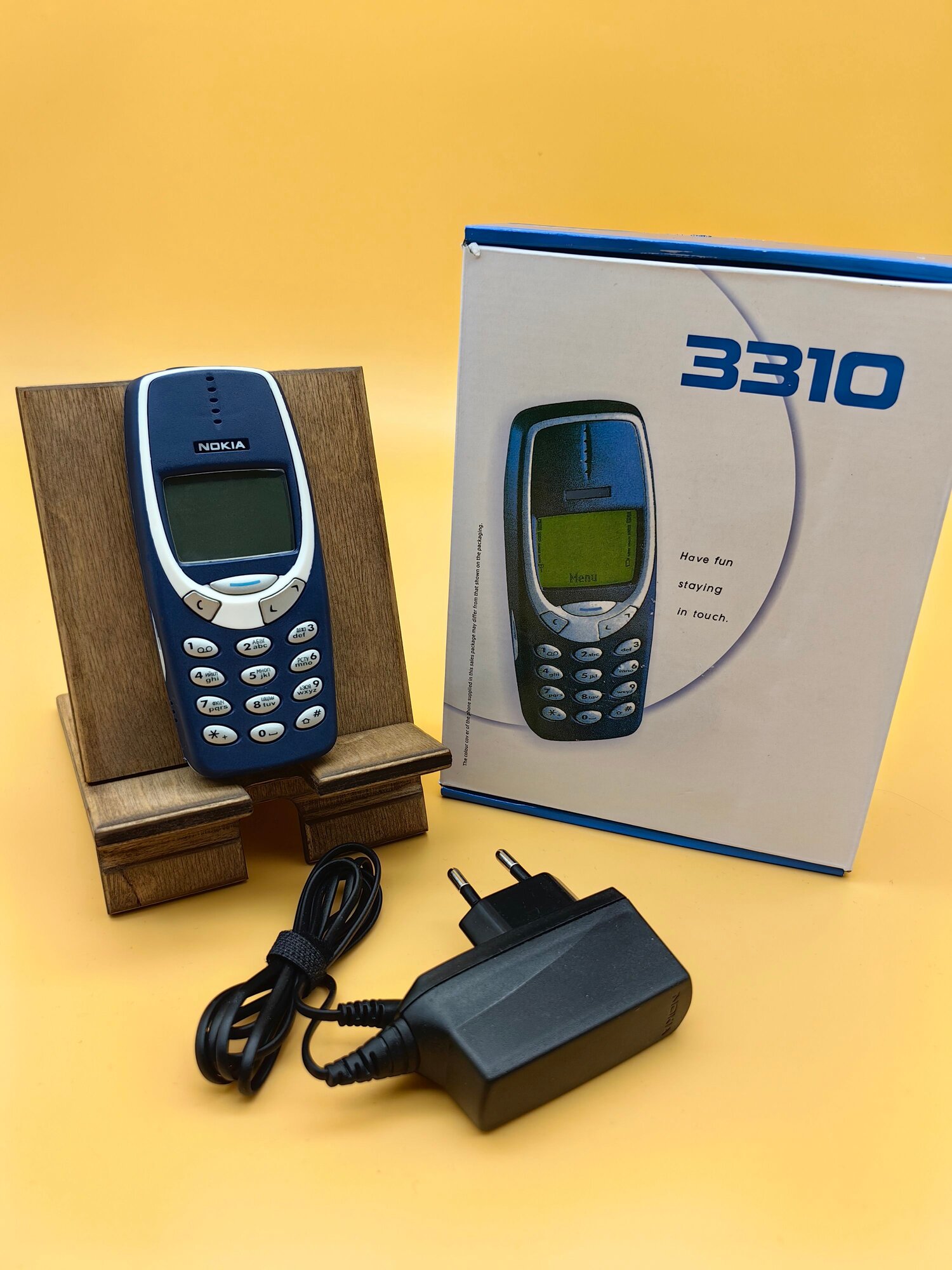 Мобильный раритетный кнопочный ретро телефон Nokia 3310, Синий