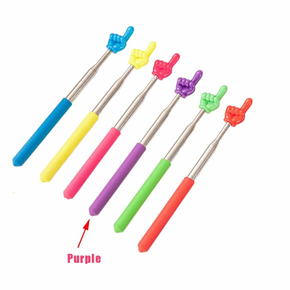 Учебная телескопическая указка для учителя — выдвижная указка презентаций и досок с нескользящей матовой ручкой