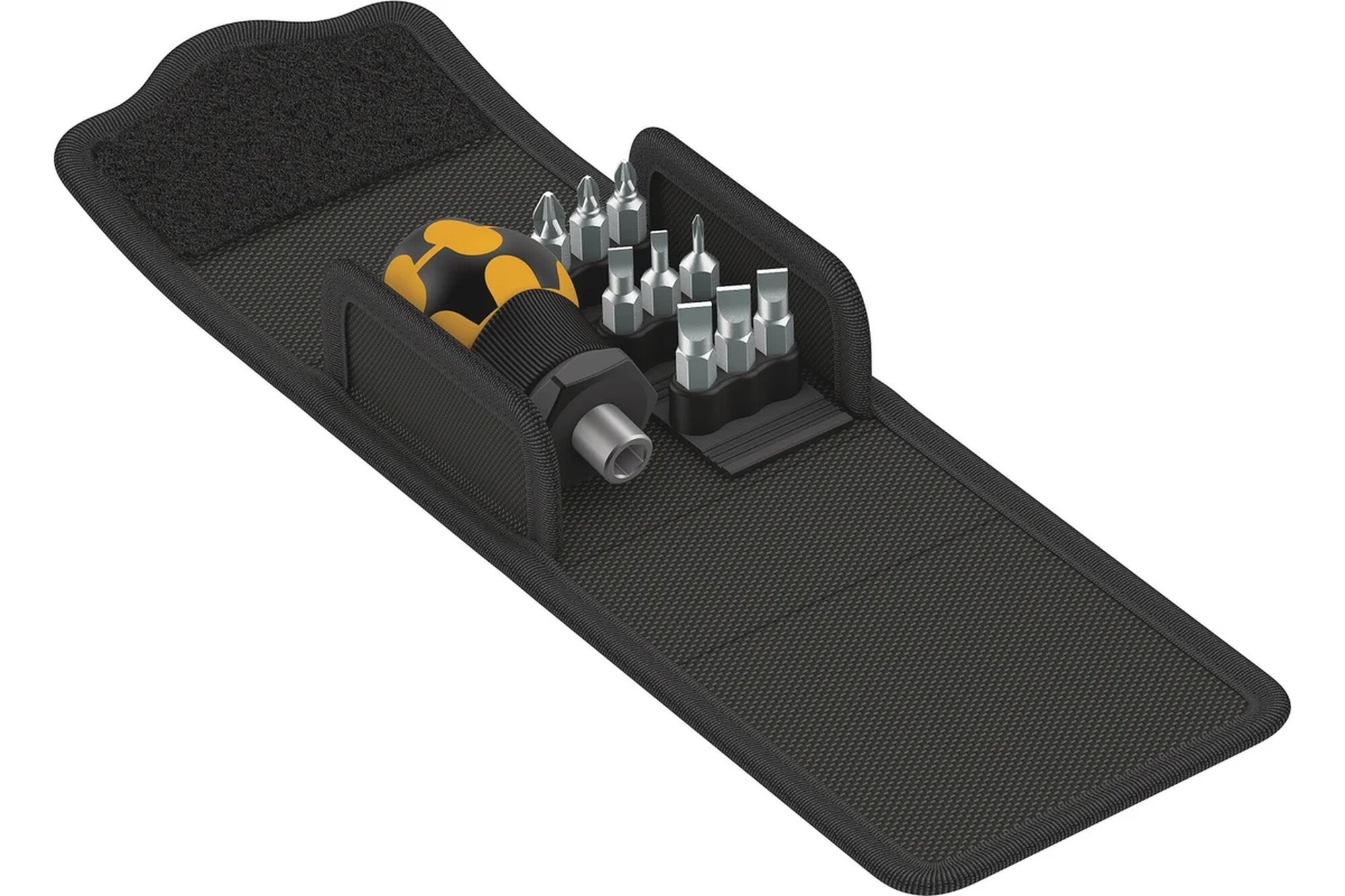 Набор бит и короткой антистатической рукоятки-битодержателя, 10 пр, Kraftform Kompakt Stubby ESD 1 WERA WE-057472