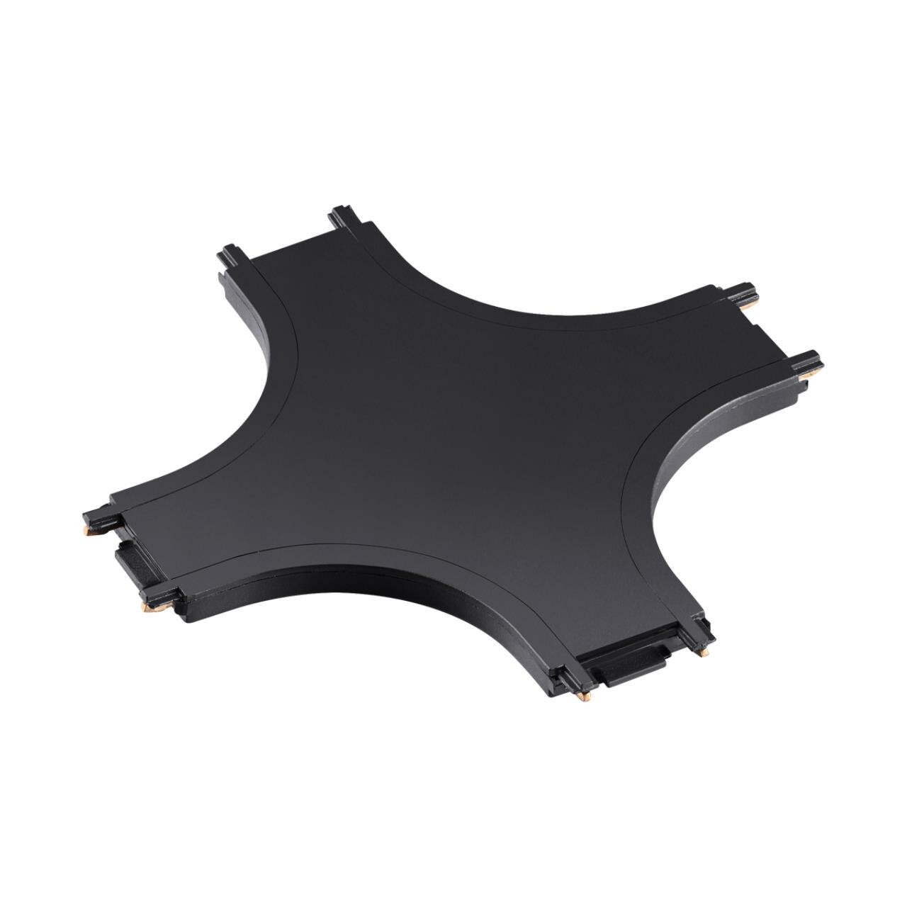 NOVOTECH 135211 SHINO NT23 176 черный Соединитель с токопроводом "X" для низковольтного шинопровода IP20 48V SMAL