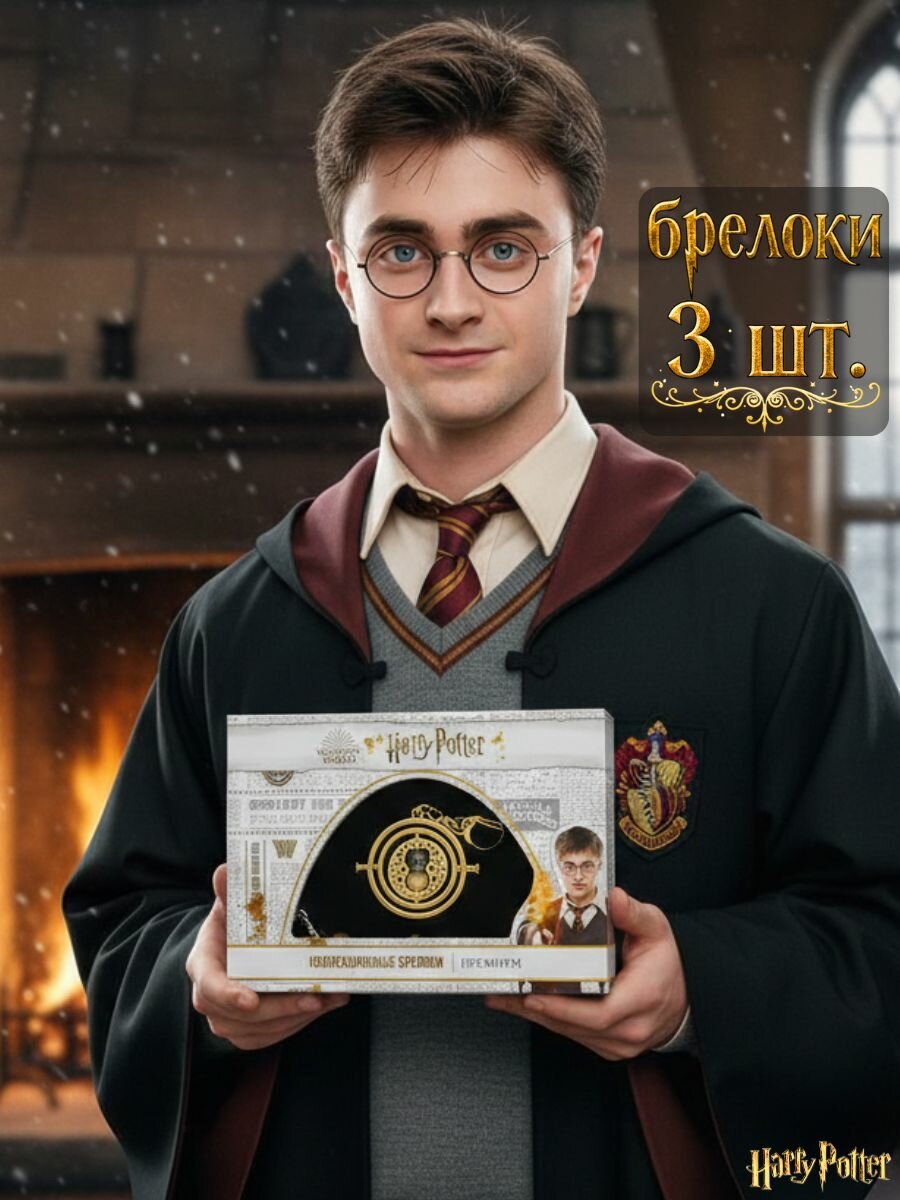 Набор брелоков 3 шт / Гарри Поттер Маховик Времени