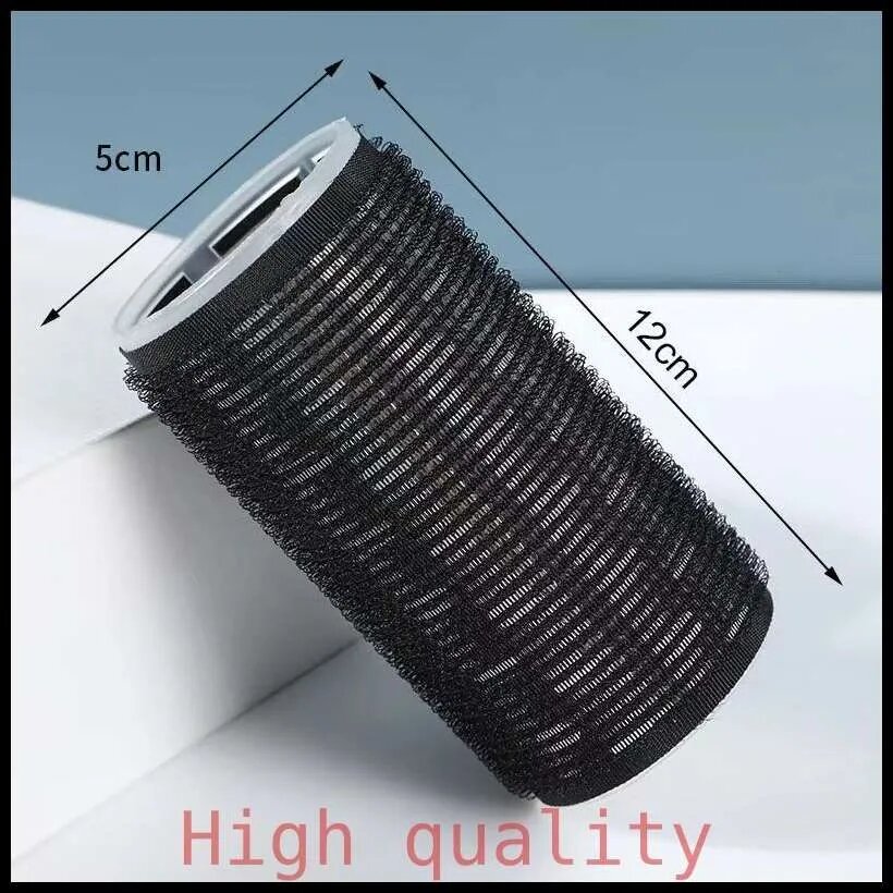 Бигуди-липучки диаметром 50 мм, 6 шт для завивки волос, черный цвет, высокое качество