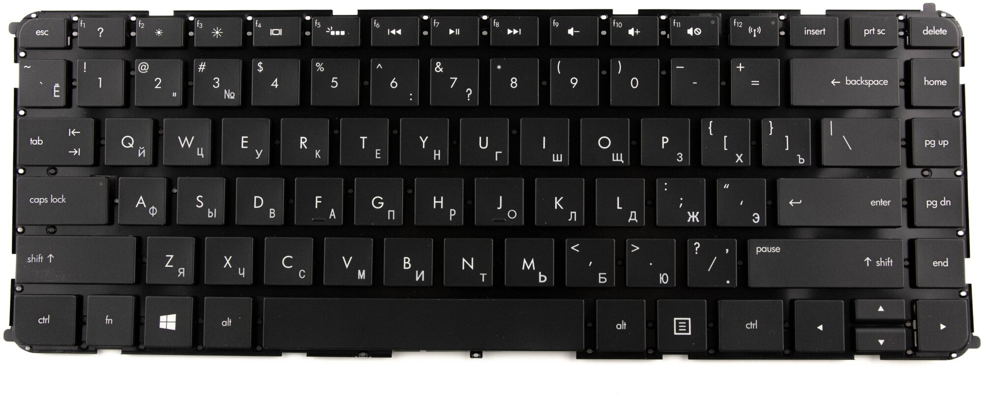 Клавиатура для HP Envy 4-1000 6-1000 p/n: 698679-001, 698679-251, V135002BS2, PK130T52B00