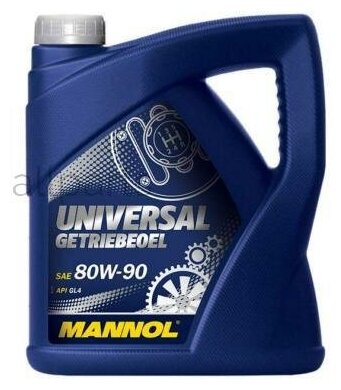 MANNOL 1355 Масло трансмиссионное 80W90 MANNOL 4л полусинтетика UNIVERSAL GETRIEBEOEL GL-4