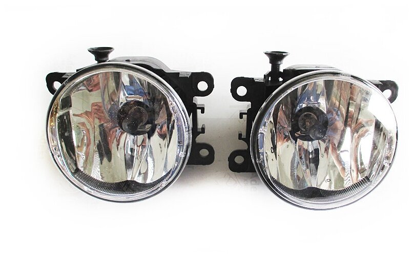 Противотуманные фары GL-8101 Grande Light, для Vesta/X-RAY, Renault Logan, чёрные, 2шт