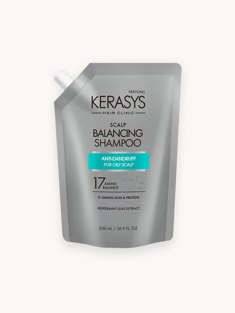 KeraSys Шампунь для лечения жирной кожи головы, 500 г