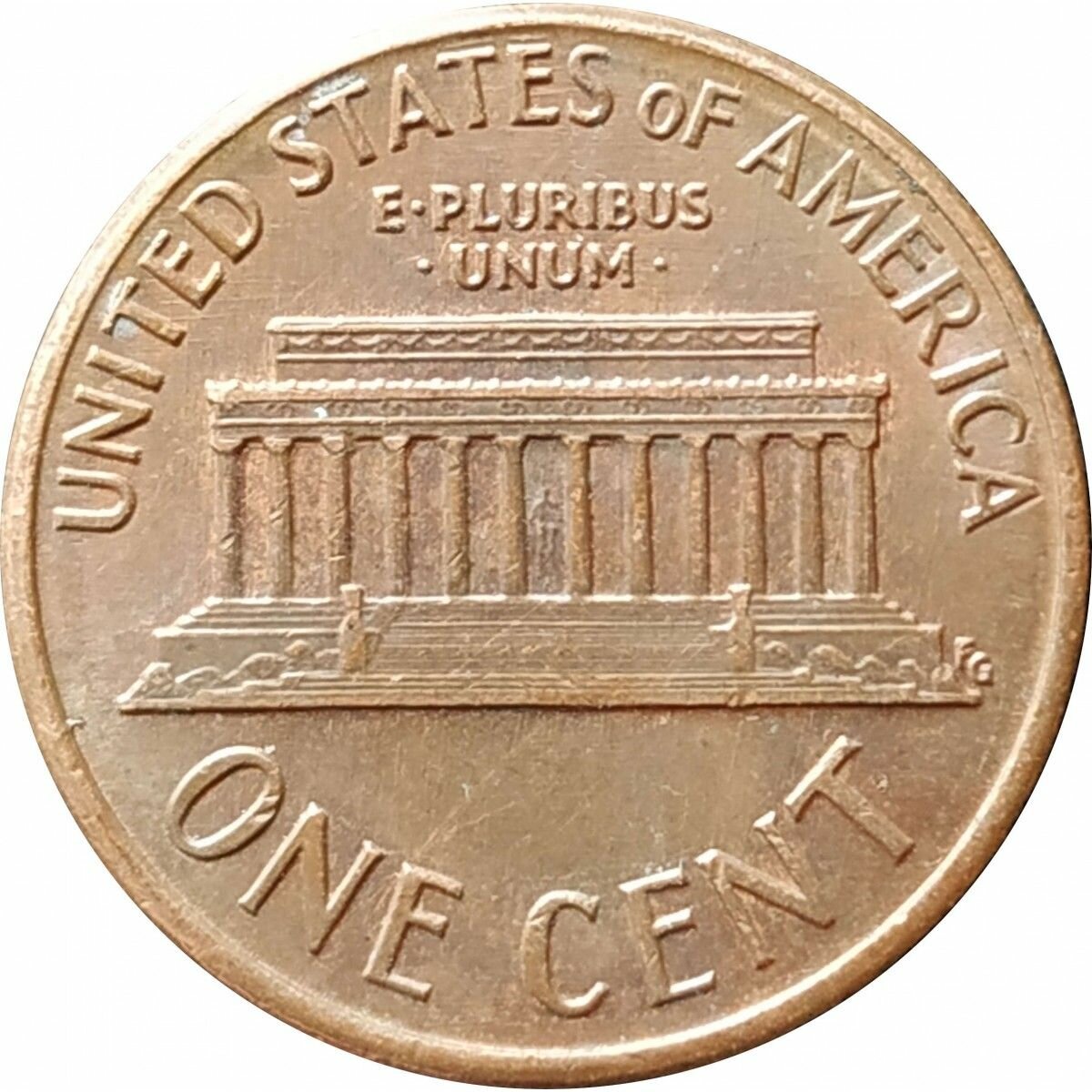 1 цент 1989 США без знака монетного двора из оборота