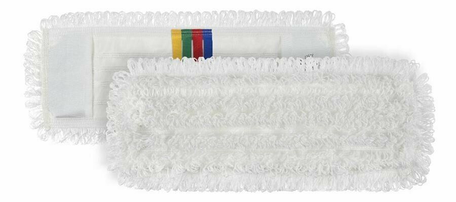 Моп Microriccio с кармашками, микрофибра, белый, 40*13 см TTS