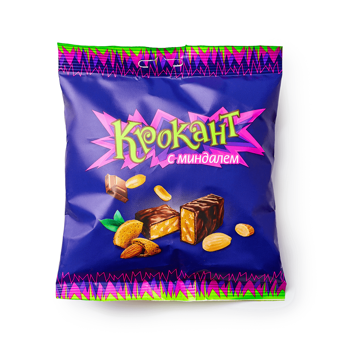 Конфеты KDV «Крокант», грильяж, с миндалем, молочный шоколад, 180 г