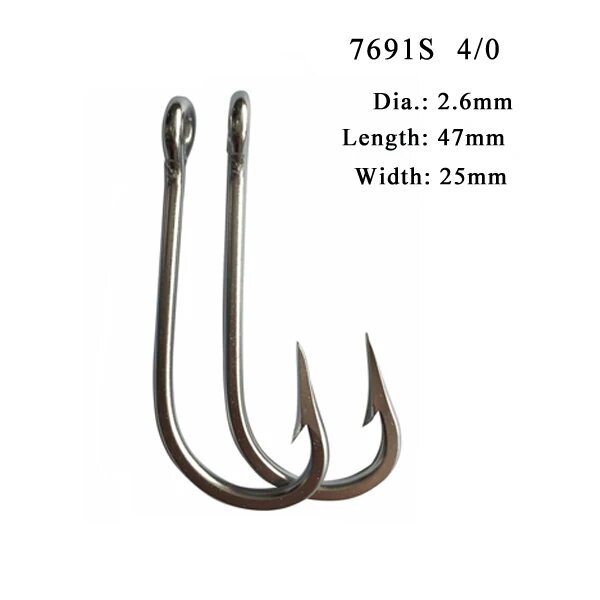 Mustad рыболовный крючок из нержавеющей стали 4l0 30pcs