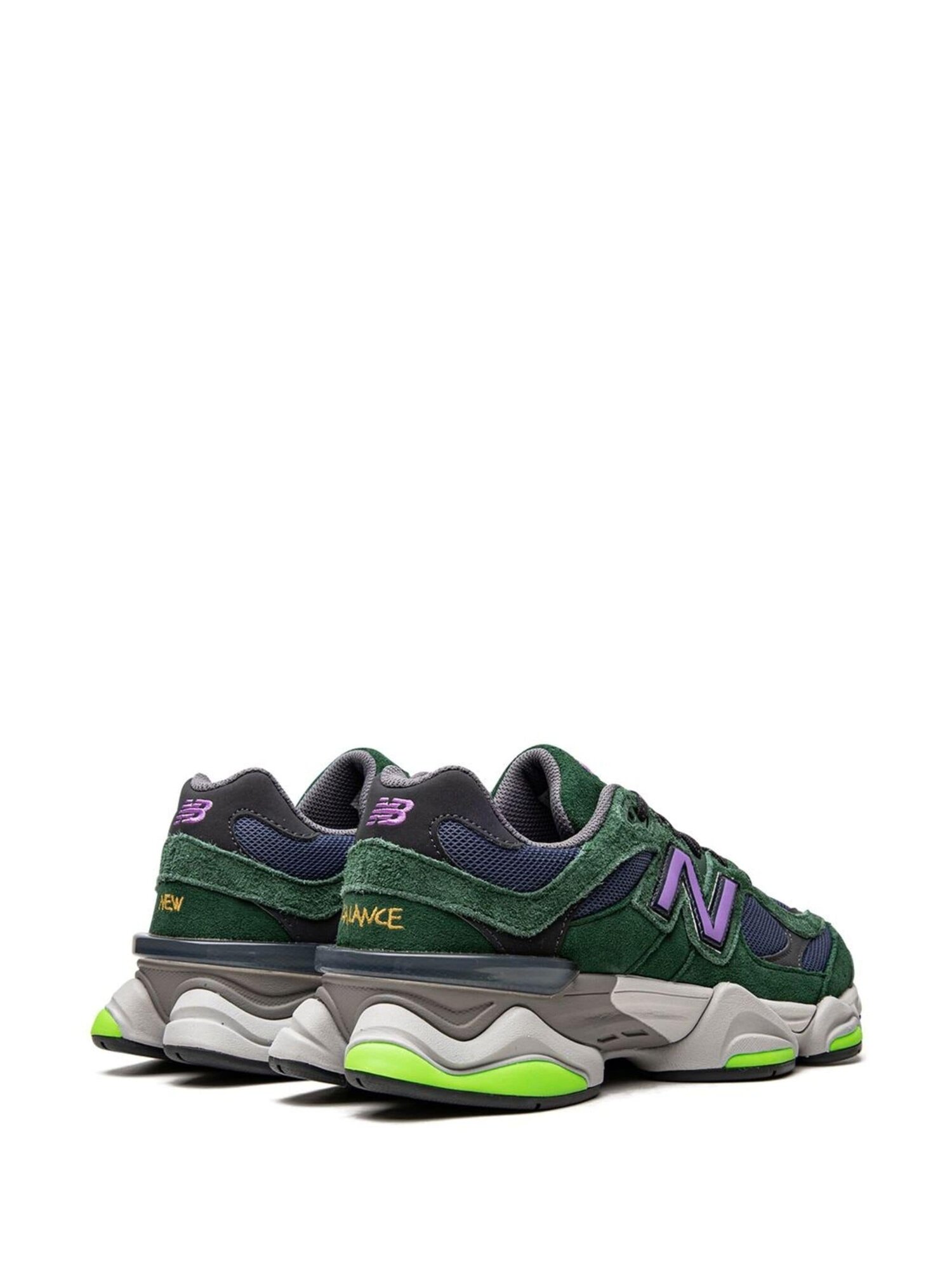 Кроссовки New Balance 9060, размер 5,5 US, зеленый, — фото 1