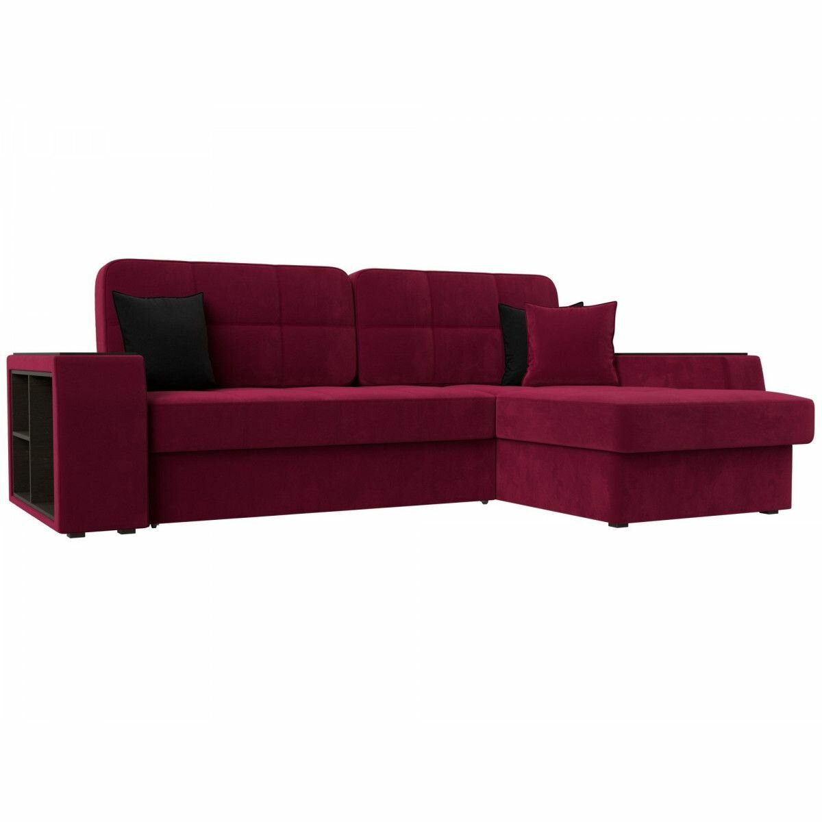 Угловой диван Брюссель правый угол, Микровельвет, Модель 110658