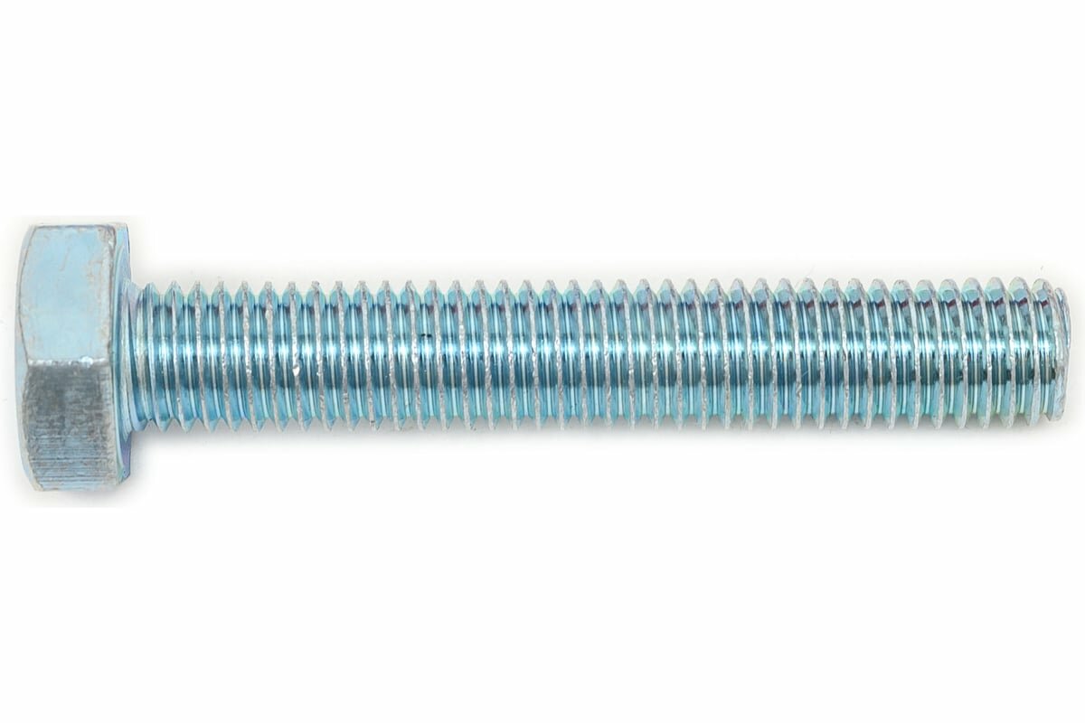 Болт STEELREX DIN 933 М10x60 цинковый, класс прочности 5,8 15 шт - крепежный элемент