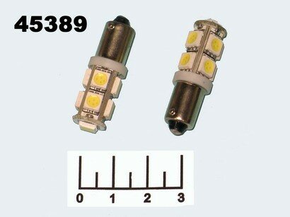 Лампа светодиодная 12V BA9S белая 5050W 9LED