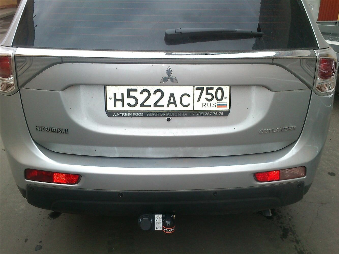 Фаркоп для Mitsubishi Outlander (2012-2015-) (без электрики) (паспорт и сертификат) AvtoS. MI25