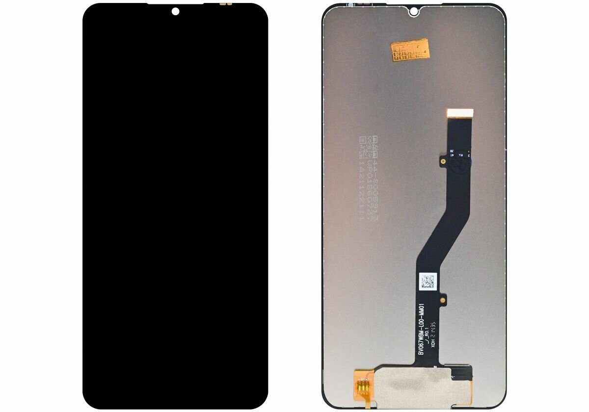 Дисплей для ZTE Blade A72 4G (черный)