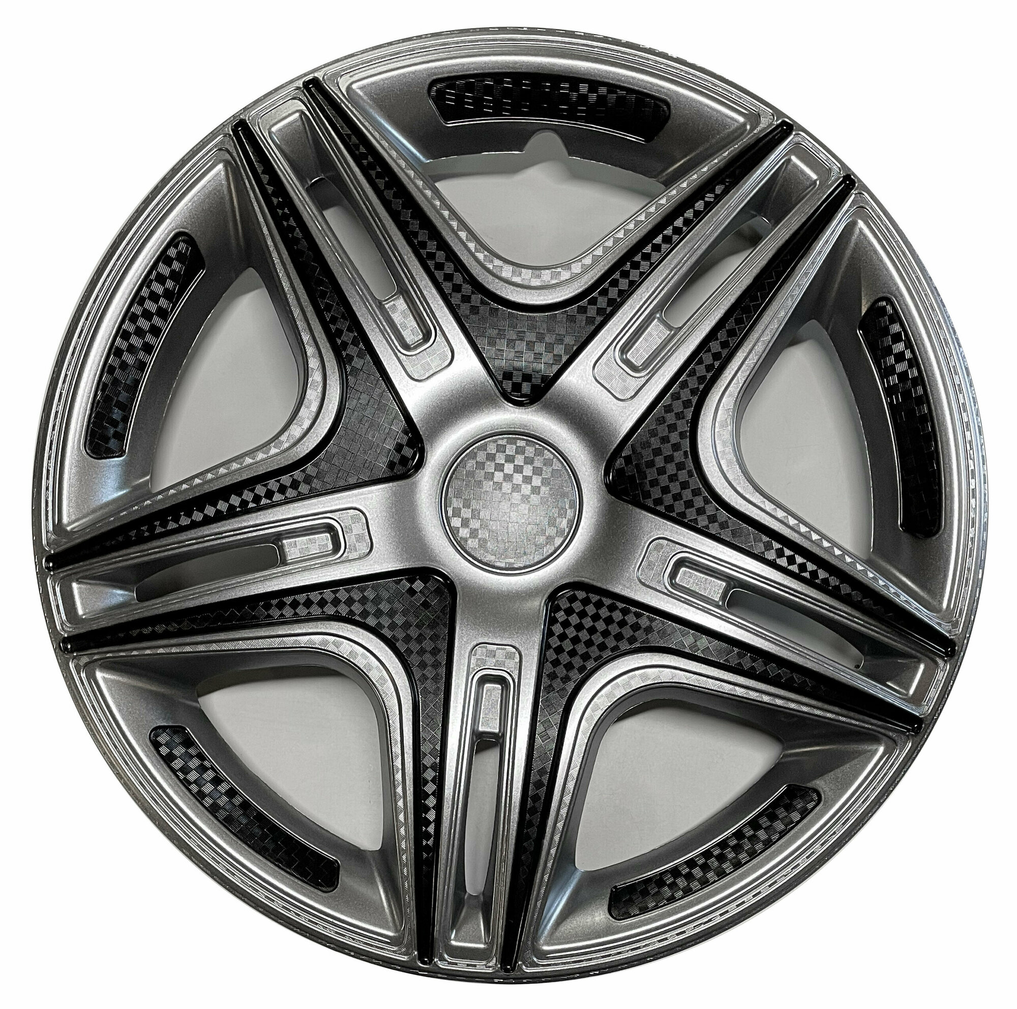 Автомобильные колпаки на диски дакар супер сильвер R16", в комплекте 4 колпака