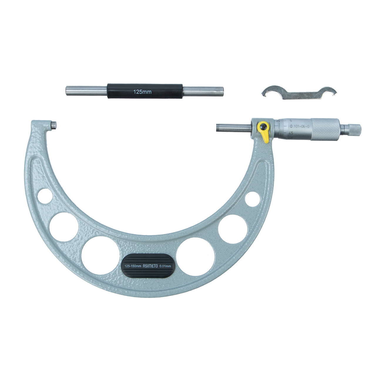 ASIMETO 101-06-0 Микрометр со скобой 0,01 мм, 125-150 мм