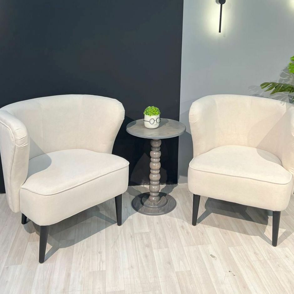 Комплект кресел ЛИА 2 шт / велюр / ножки бук