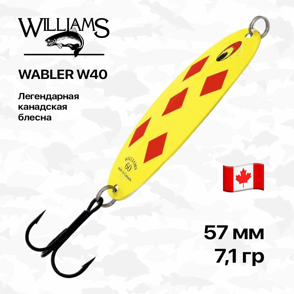 Блесна Williams Wabler W40, 57 мм, 7,1 гр, #DMD-5D