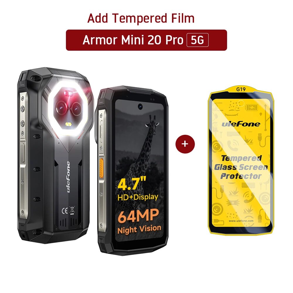 Смартфон Ulefone Armor Mini 20 Pro, 16/256ГБ, global