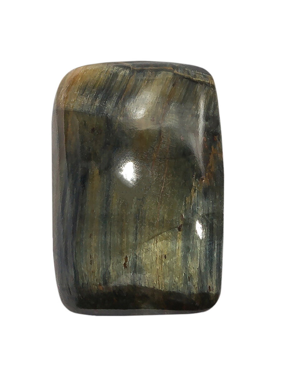 Кабошон Соколиный глаз 26х17х5 мм.