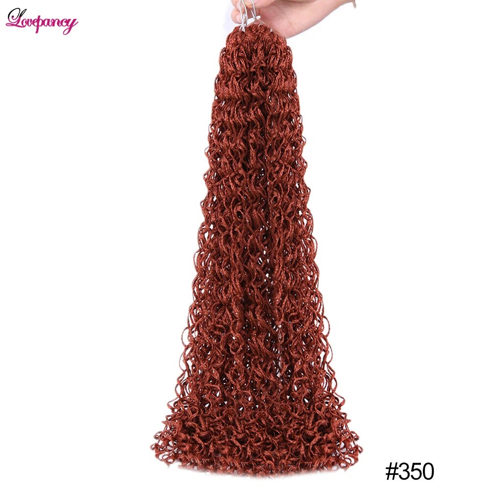Синтетические вьющиеся косички Дружественная Curl Zizi Braids 20 дюймов 50 г 350