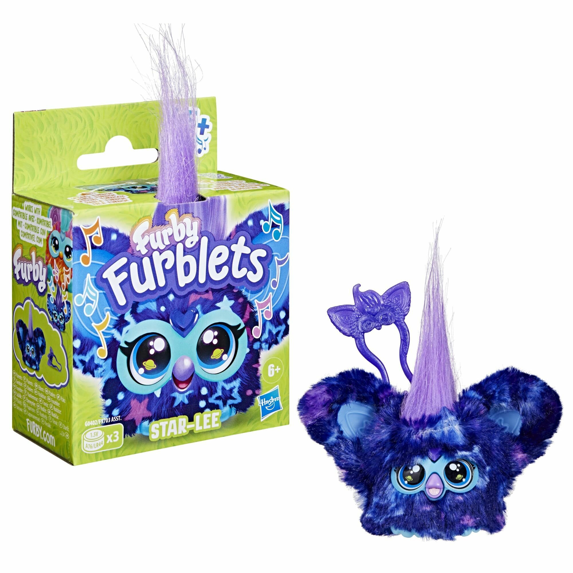 Hasbro Furby Furblets / Мини-электронная плюшевая детская подвесная игрушка, с более чем 45 звуками, Пушистые пушистики