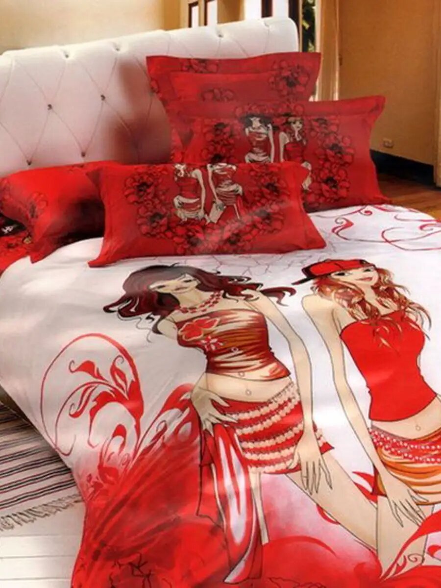 Постельное бельё Novella Евро 4 наволочки сатин