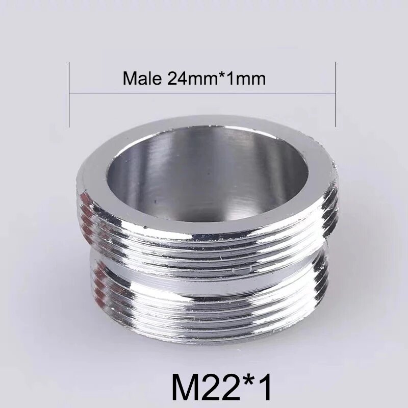 Медный никелевый переходник для смесителя M22 16-30 мм M22 X M24 2pcs