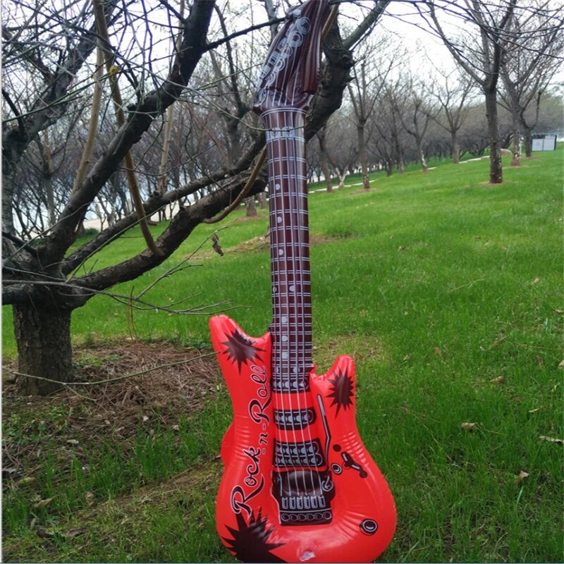 Надувная гитара YHZNXH 95 см Красный, Красный