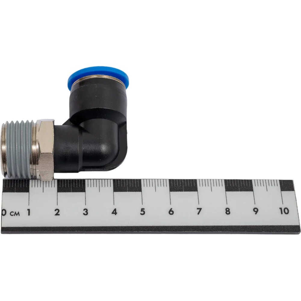 Фитинг цанговый угловой с наружной резьбой 1/2M для трубки диаметром 12 мм SHPI PL 12-R04