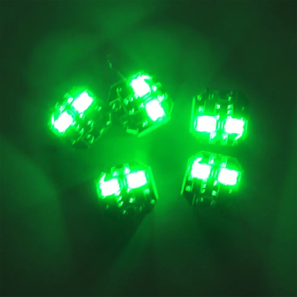 3 зеленых LED лампы для конструирования