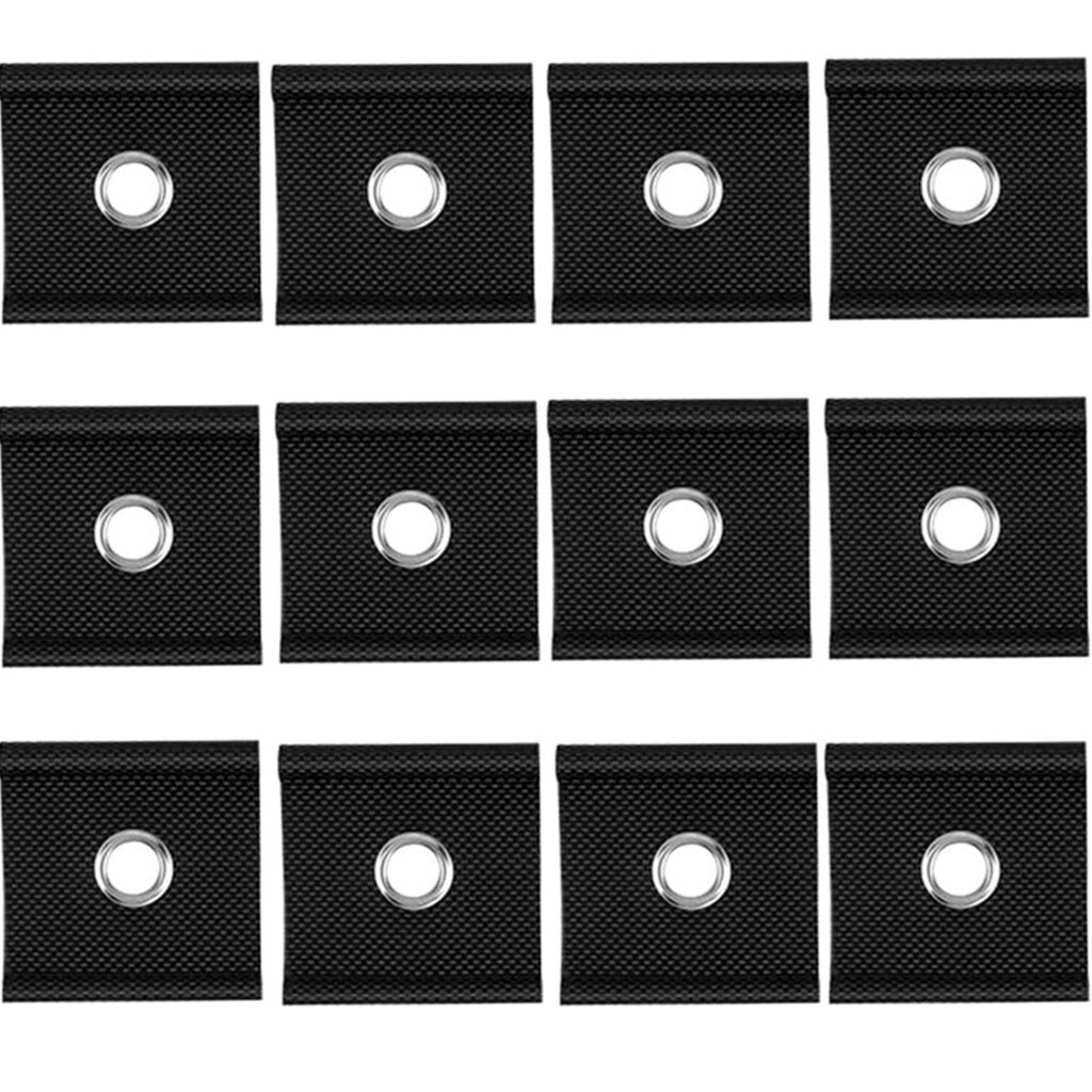 Аксессуары для палаток, Чёрные крючки для кемпинга, 12 штук, 1 комплект