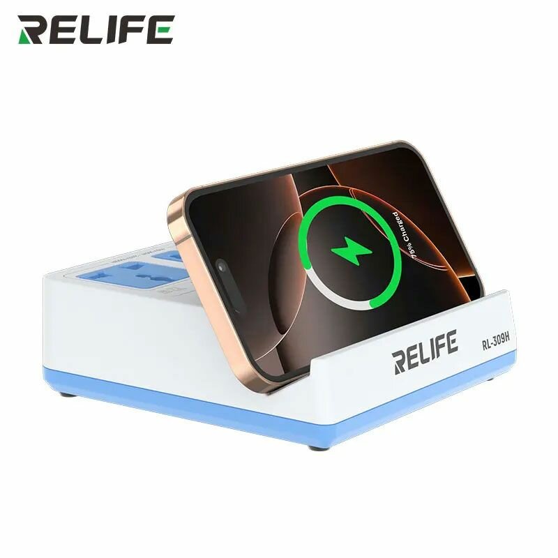Многофункциональное зарядное устройство RELIFE RL-309H, быстрая зарядка, QC + PD, беспроводная зарядка