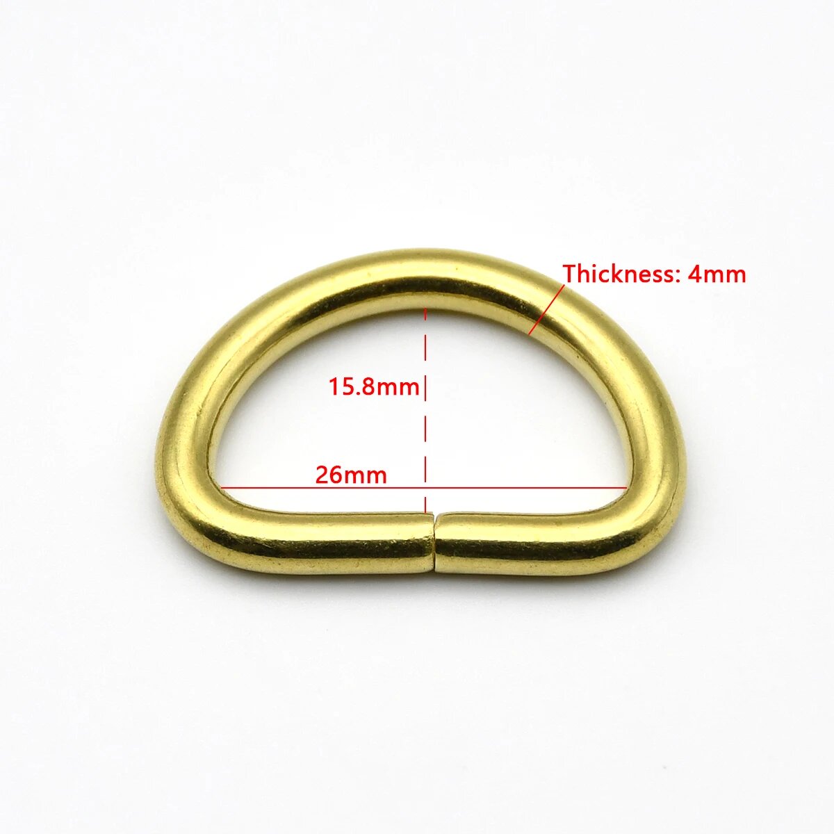 Латунные D-кольца 2 шт, 10-38 мм Inner width 26mm