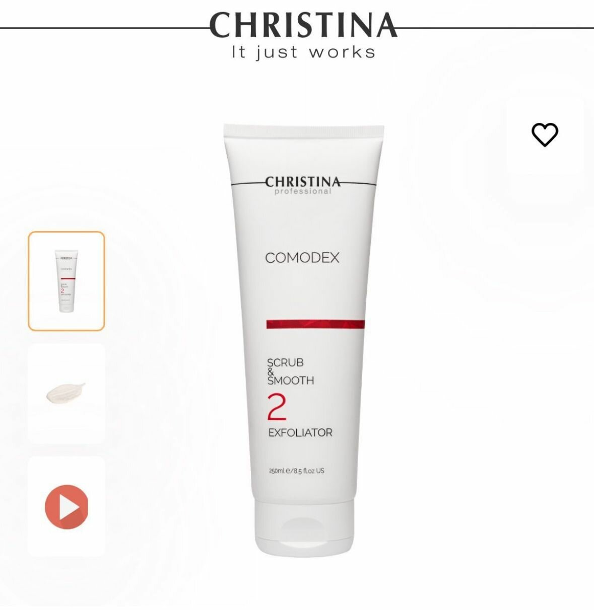 Christina Comodex Scrub & Smooth Exfoliator Выравнивающий скраб-эксфолиатор (шаг 2), 250 мл