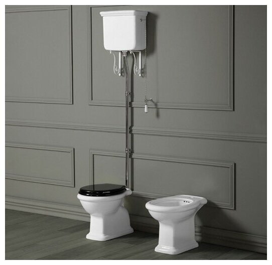 SIMAS Arcade/Londra/Lante Высокая труба с механизмом слива для бачка без подводки, цвет золото