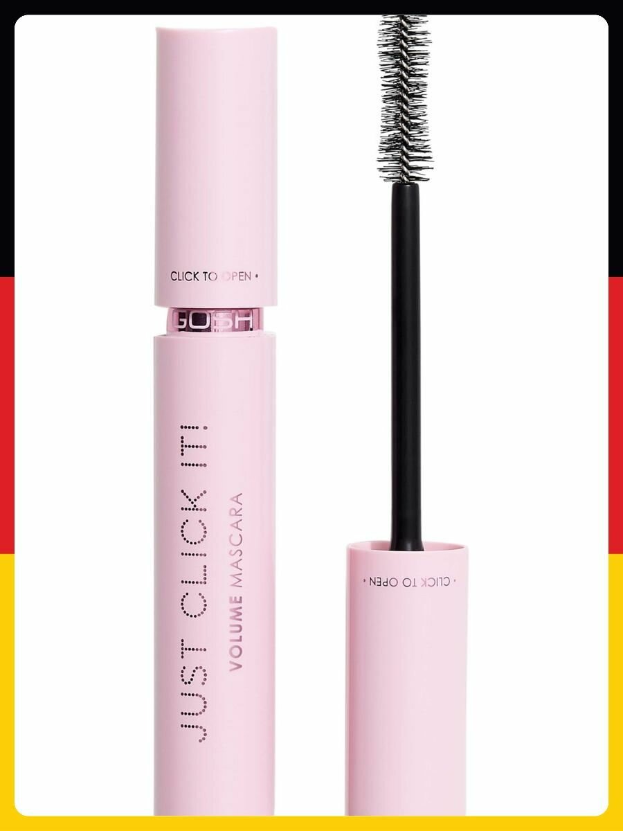 Тушь для ресниц Gosh Just Click It! Volume Mascara 001 Black
