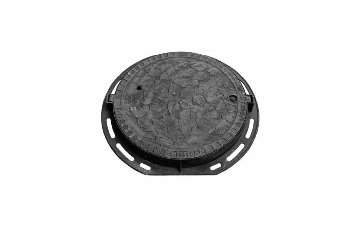 Люк чугунный ВЧ средний, глухой, 640х74 мм, Макс. нагрузка 12500 кг