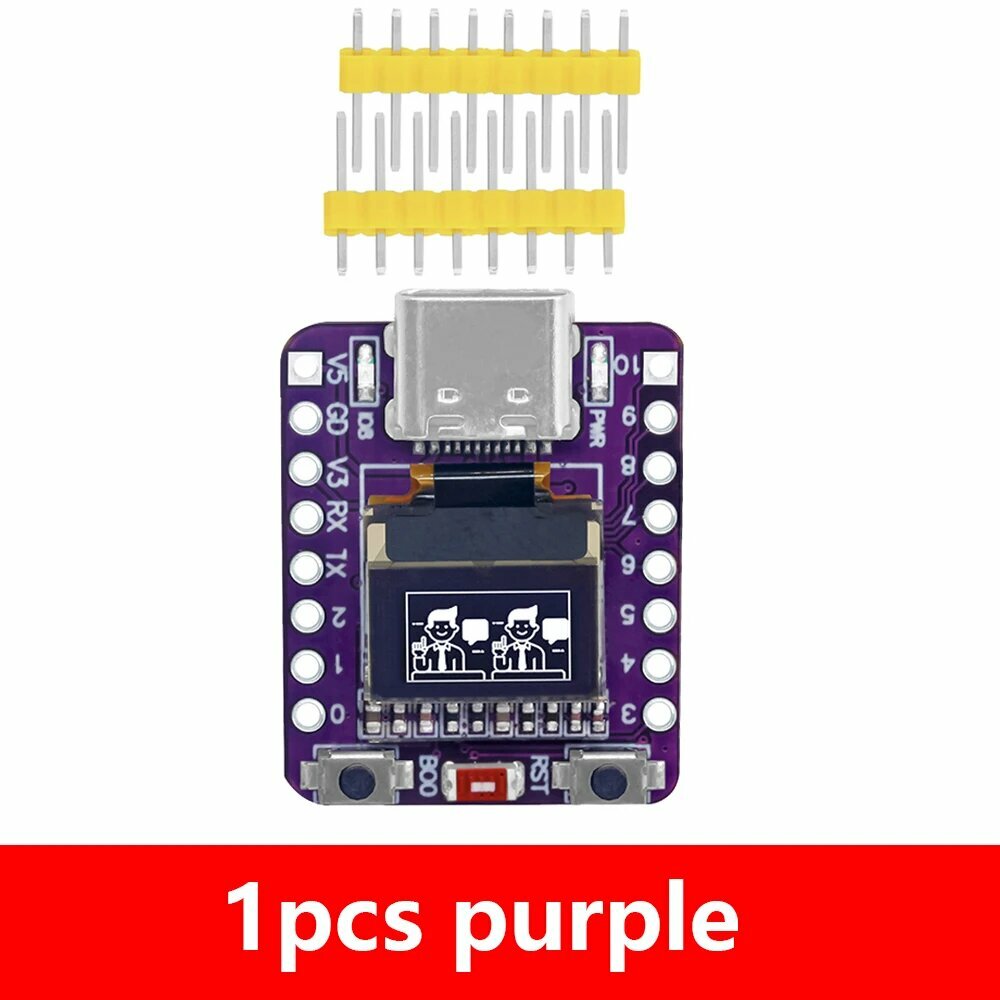 EGBO мини плата ESP32-C3 Фиолетовый, Purple 1PC