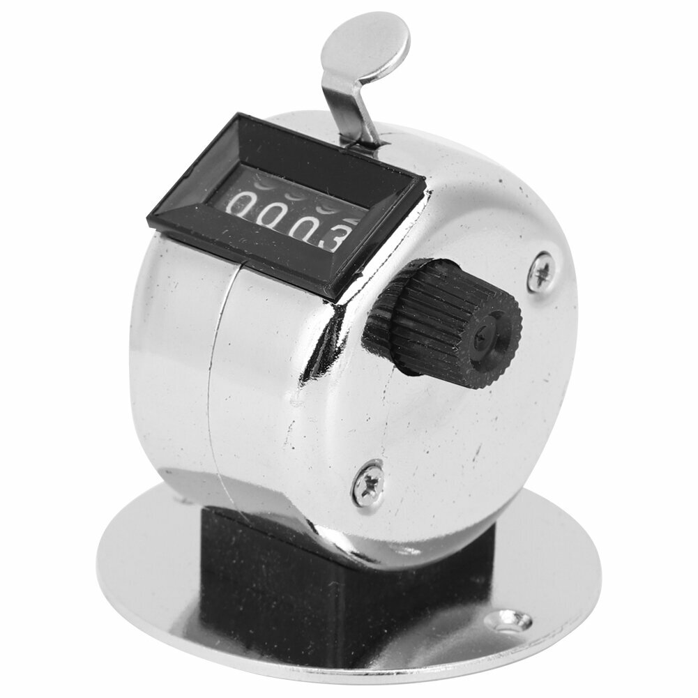 Mechanical Manual Counter 4-Digit Mini Hand Press Handheld Counting Tool