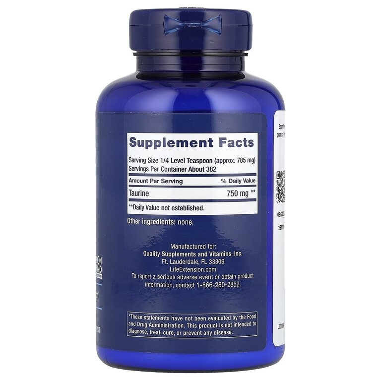 Life Extension Taurine Powder (Таурин в порошке) 300 гр (Life Extension)