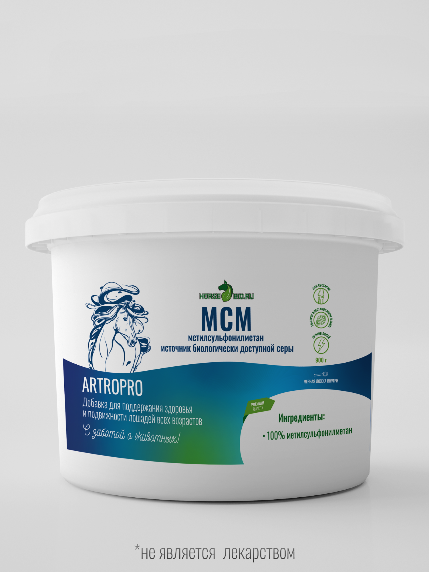 Добавка к зоокорму МСМ Horse-Bio ArtroPro для лошадей, 900 г