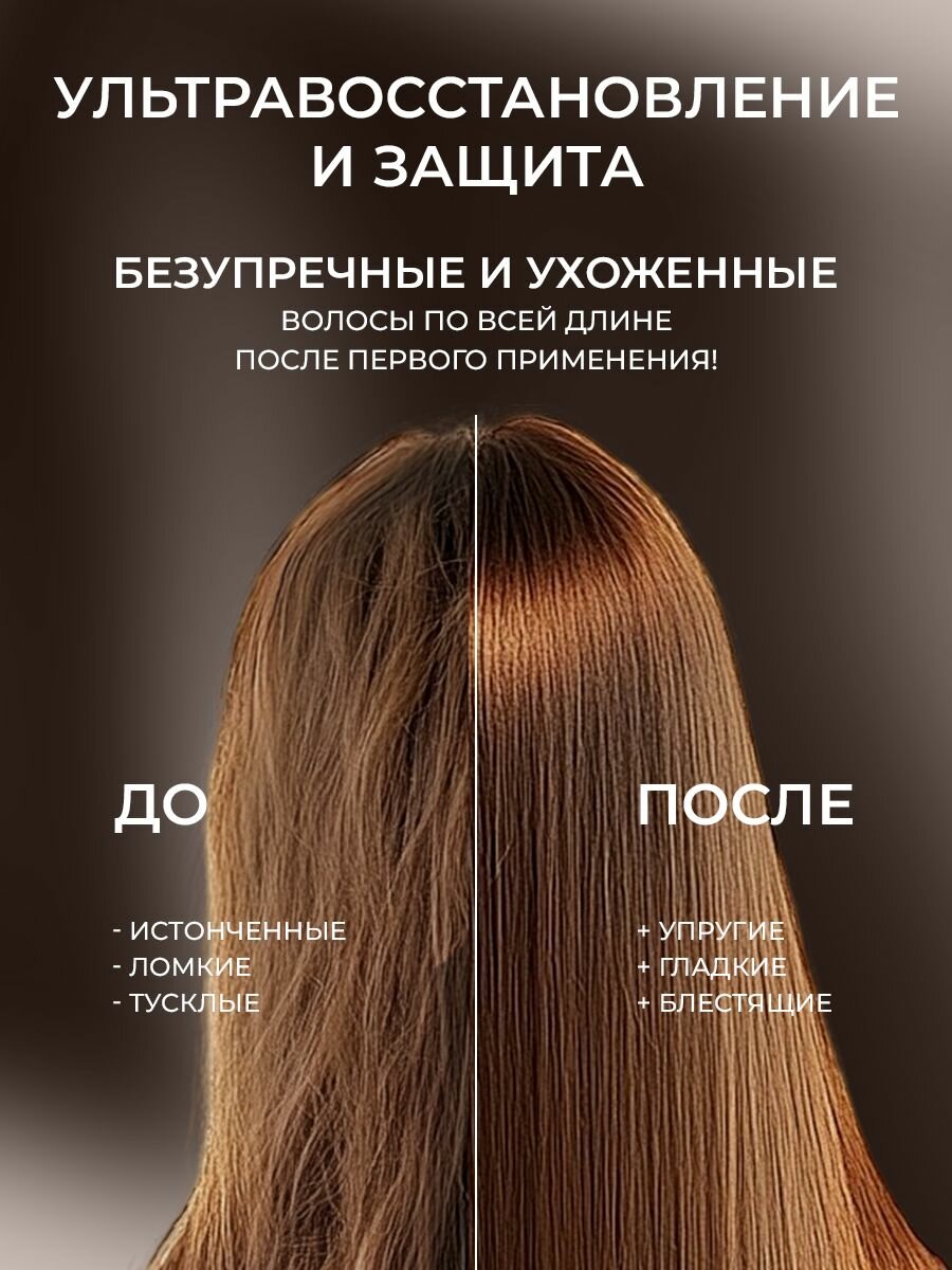 Бальзам для волос восстанавливающий 1000 мл / Бальзам кондиционер для волос с кератином и маслом арганы — фото 1