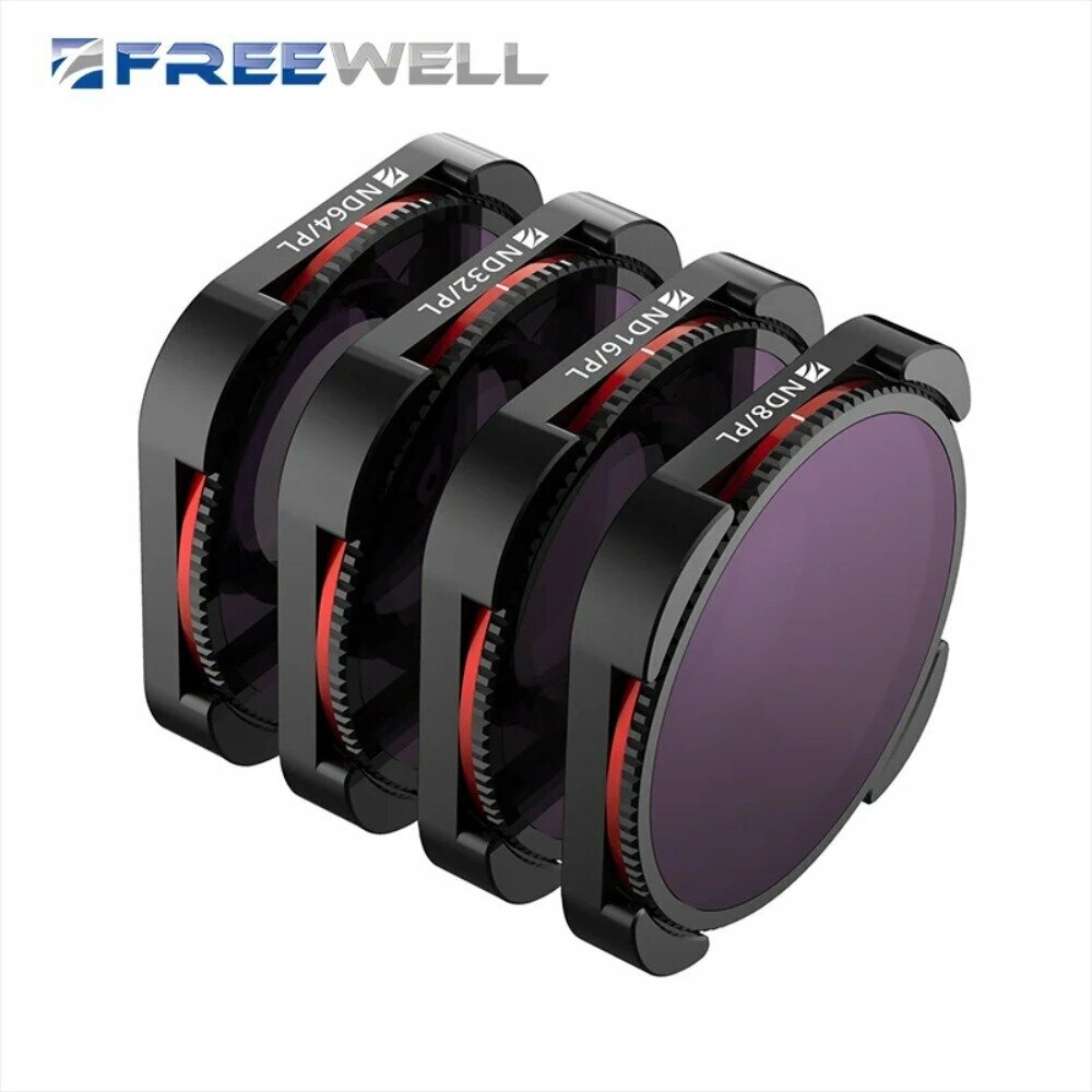 Freewell Bright Day 4K Series 4Pack Filters С Фильтром Аксессуаров Для Экшн-камеры Gopro Hero 12/11/10/9