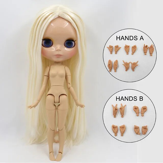 DBS Blythe кукла 1/6 коричневая кожа 30 см Бежевый, naked doll E