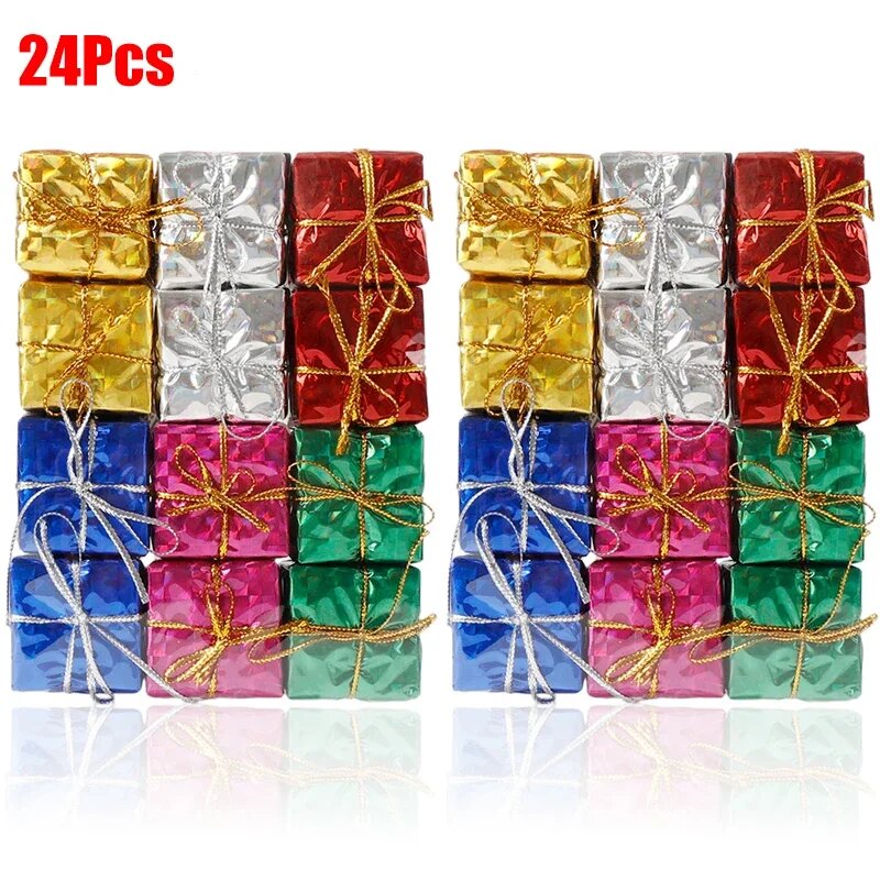 Мини-подарочные коробки, набор 24шт, Цвет: 24pcs pack