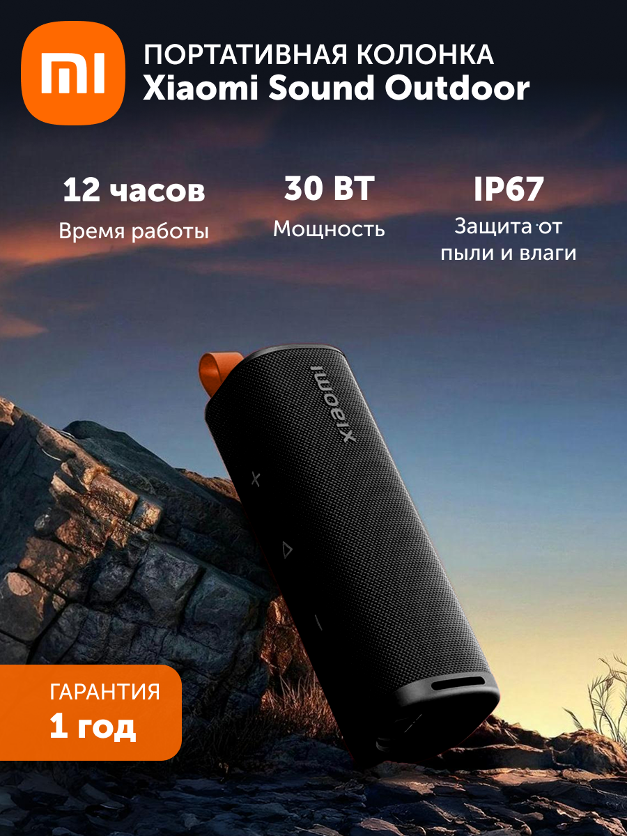 Беспроводная портативная колонка S29D Xiaomi Sound Outdoor 30W (черная)