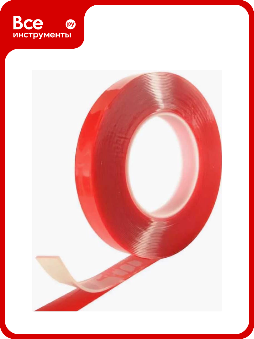 Сильная двусторонняя клейка лента 3М, VHB, 20мм х 5м, прозрачная 4910F205